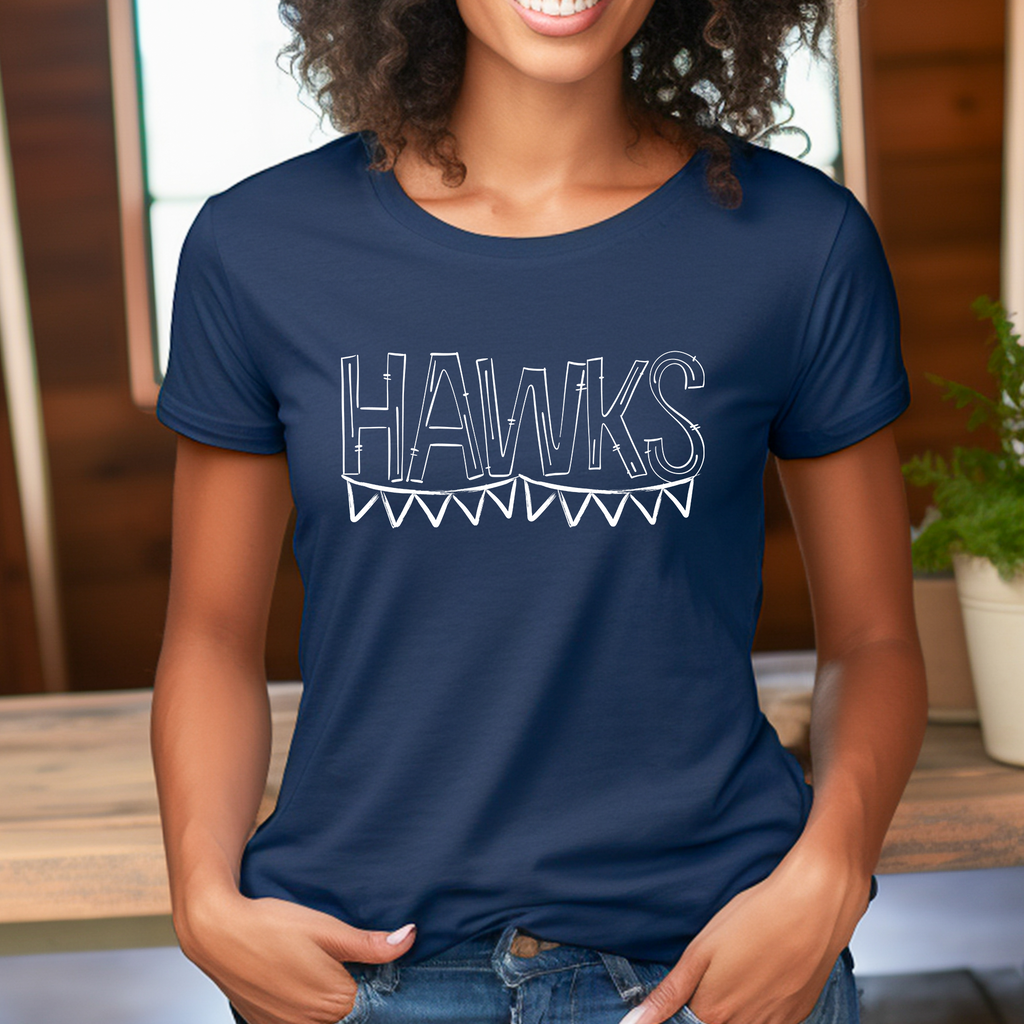 Hawks Sketchy Doodle T-Shirt – Moco Shirts